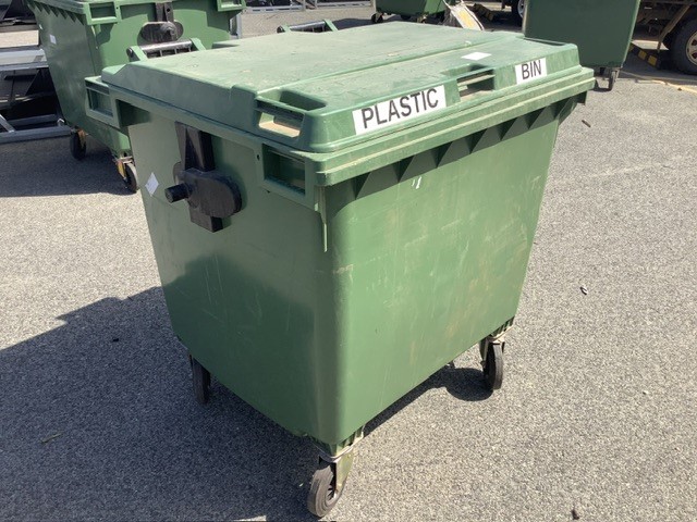 Green Plastic Wheeled Skip Bin Auction (0062-9048245) | Grays Australia