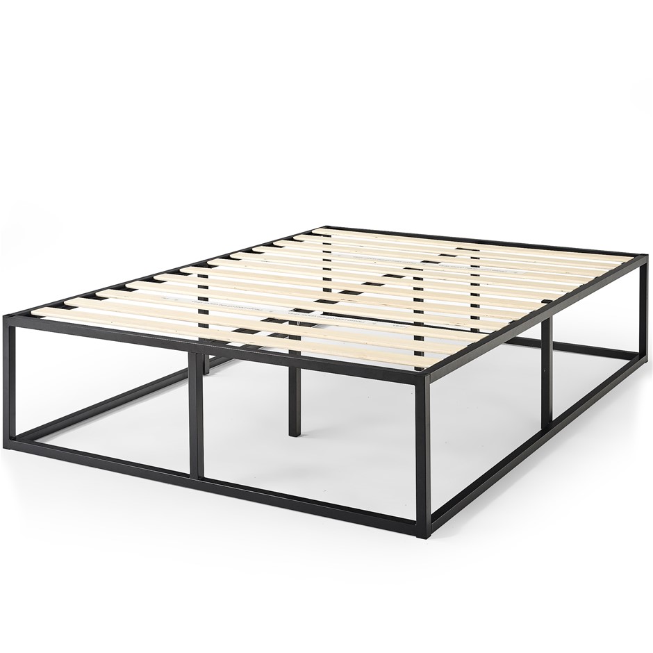 Zinus Bed Frame King Size 45cm Height High Metal Bed Platform Base ...