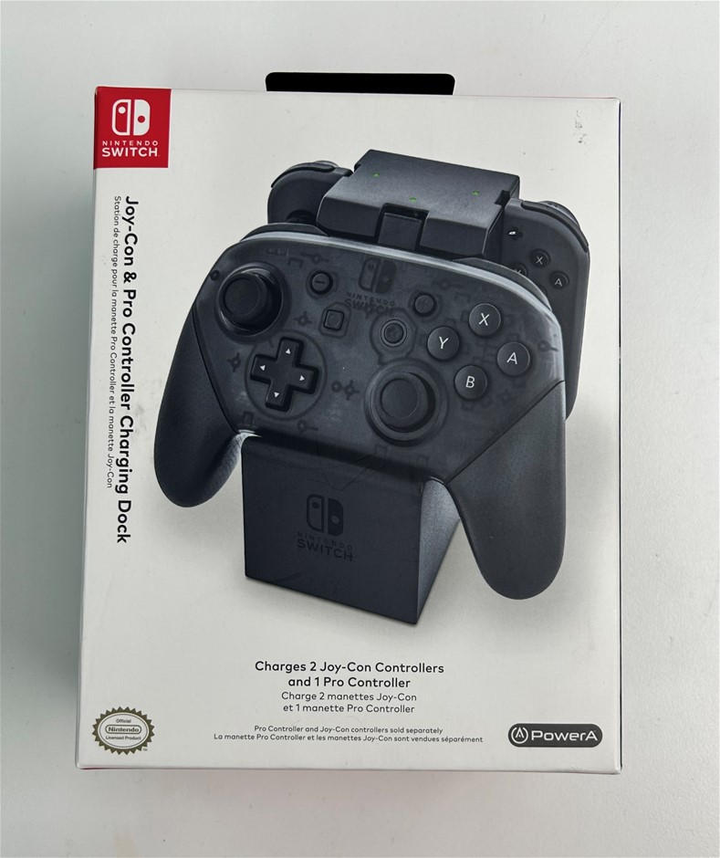 PowerA Joy-Con & Pro Controller Charging Dock Auction (0129-2558004 ...