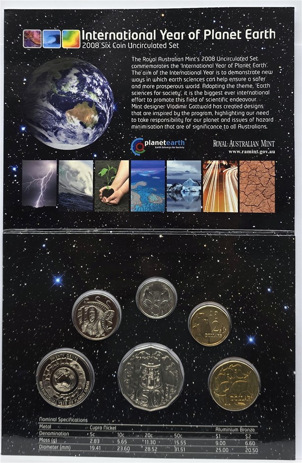 2008 INTERNATIONAL YEAR OF PLANET EARTH COIN SET Auction (0001-2558557 ...