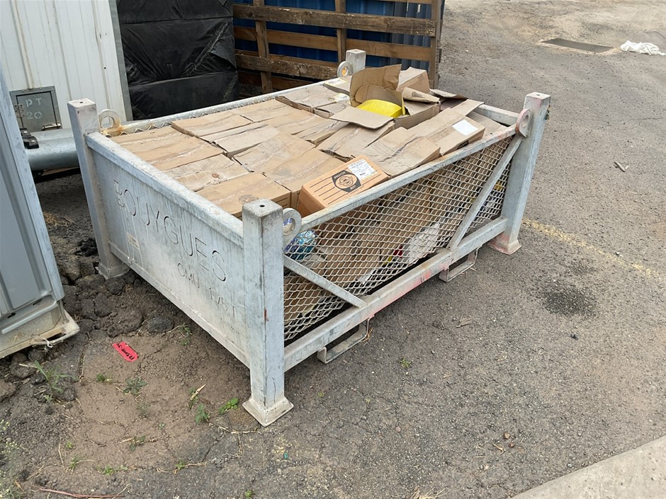 1 x Metal Crate Of Building Supplies Auction (0460-3028396) | Grays ...