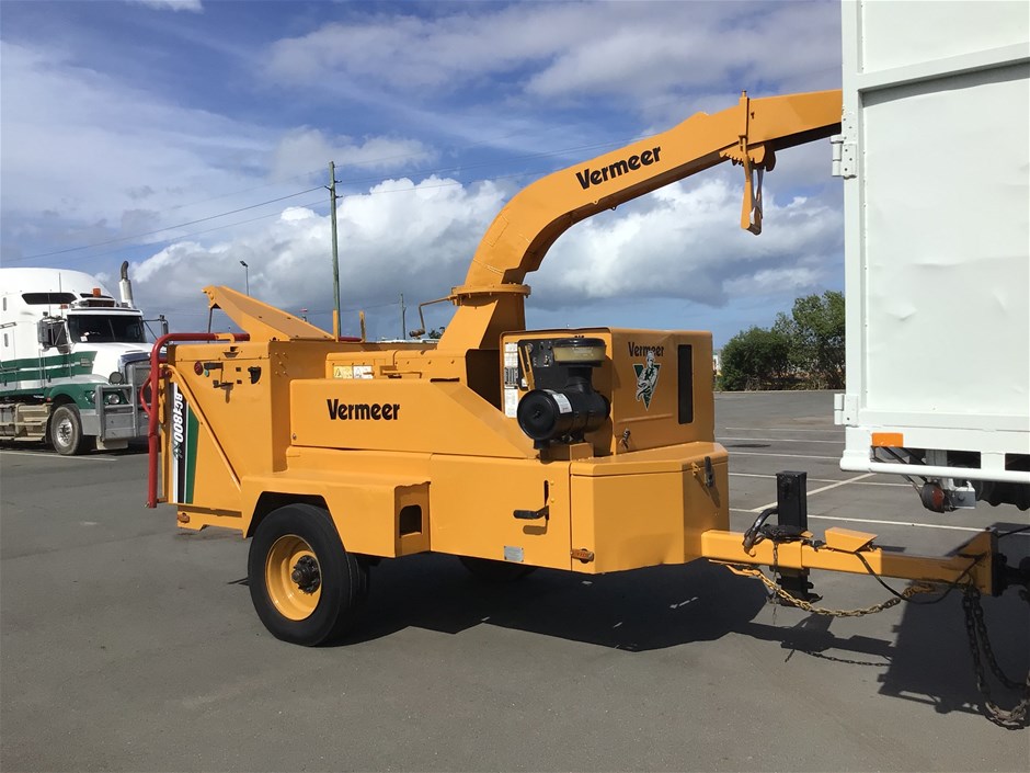 2006 Vermeer Single Axle Wood Chipper/Mulcher Trailer Auction (0001 ...