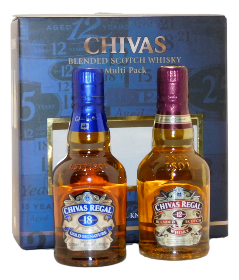 Chivas Regal Multi pack 12 and 18 (2x 200mL) Scotland. Auction (0010 ...