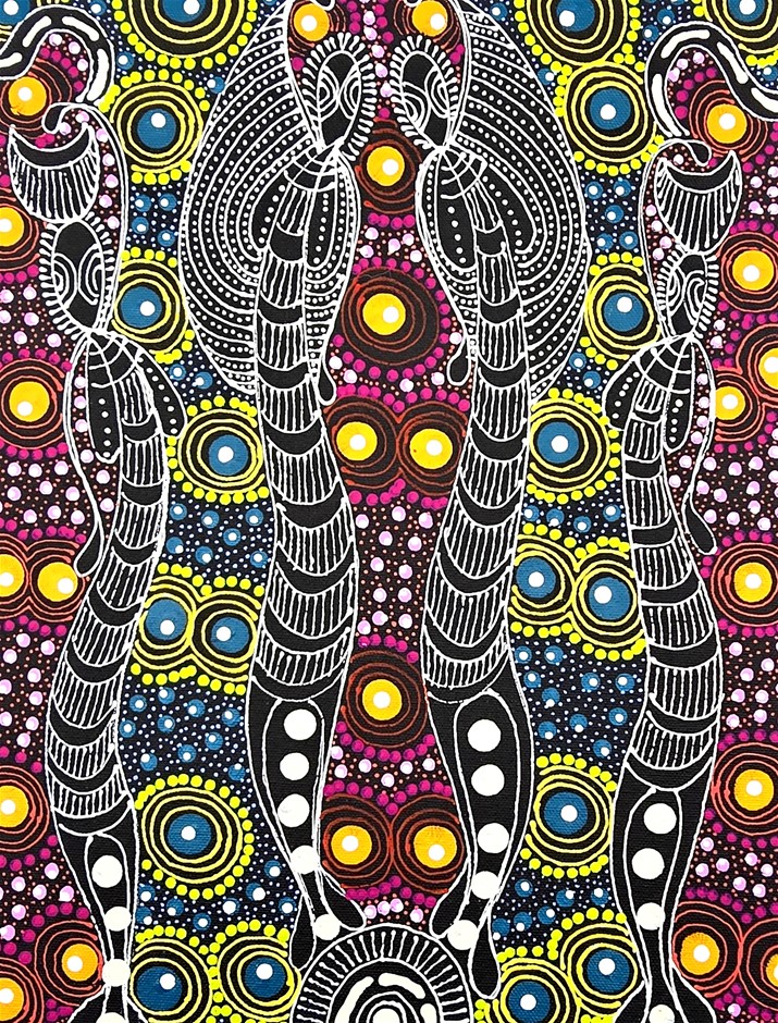 COLLEEN WALLACE NUNGARI (c.1970 - ), Original Acrylic Painting on ...