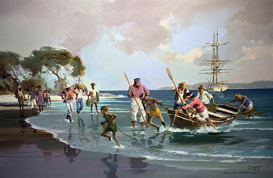 FRANCIS JAMES (BOB) BOOTH (1927 - 2003), Original Oil Painting on ...