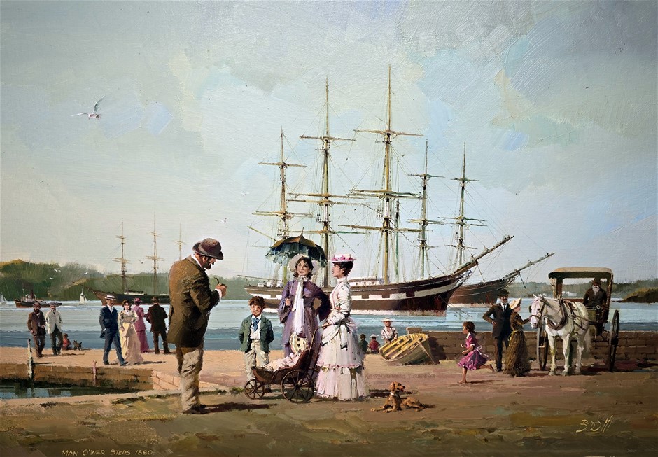 FRANCIS JAMES (BOB) BOOTH (1927 - 2003), Original Oil Painting on ...