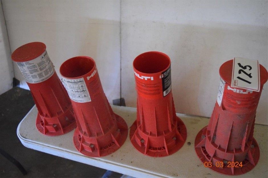 Lot of 4 Hilti Cast -in Firestop Sleeves Auction (0125-9049056) | Grays ...