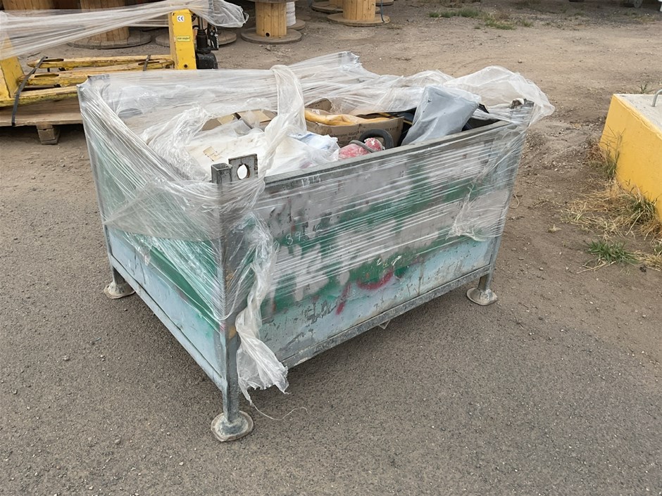 1 x Metal Crate Of Assorted Building Supplies Auction (0486-3028488 ...