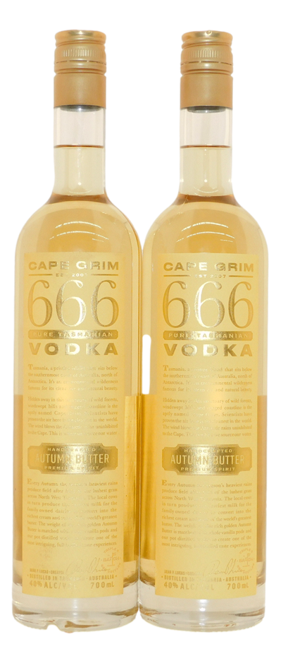 Cape Grim 666 Vodka (2x 700mL) Auction (0047-10728929) | Grays Australia