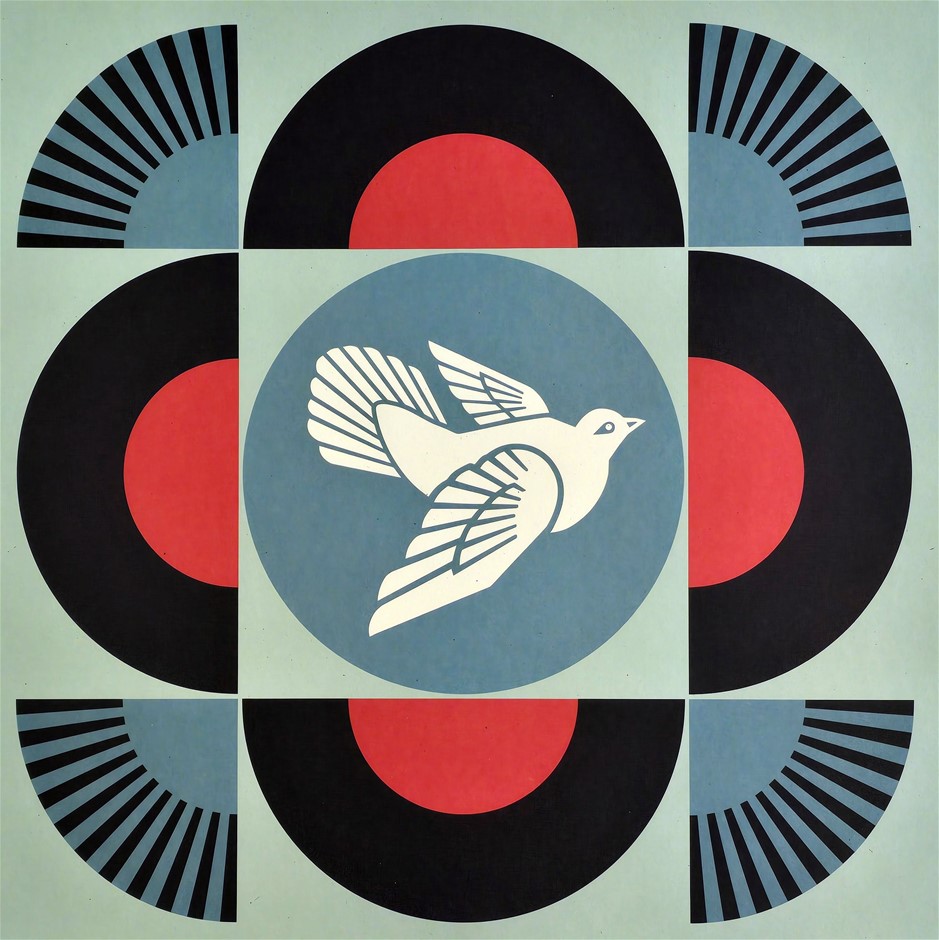 SHEPARD FAIREY (1970 - ), Hand Signed Speckle Tone Lithograph Auction ...