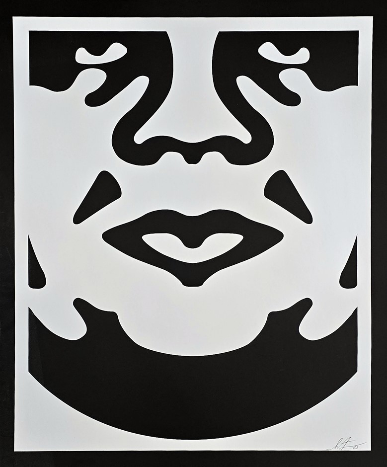 SHEPARD FAIREY (1970 - ), Hand Signed Speckle Tone Lithograph Auction ...