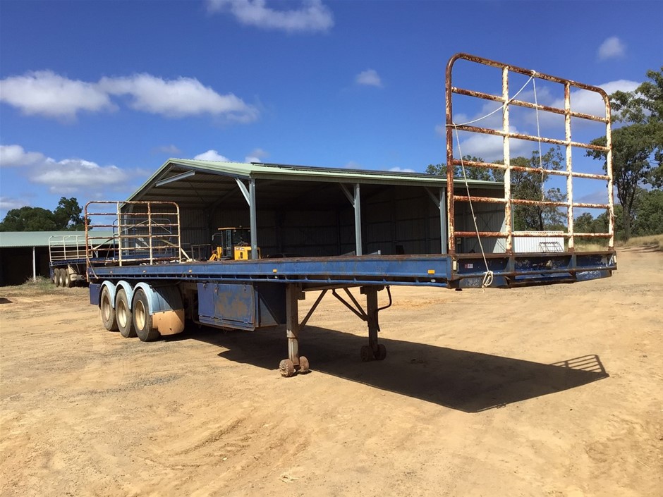 1976 Freighter Triaxle Flat Top Trailer Auction (0001-7050295) | Grays Australia