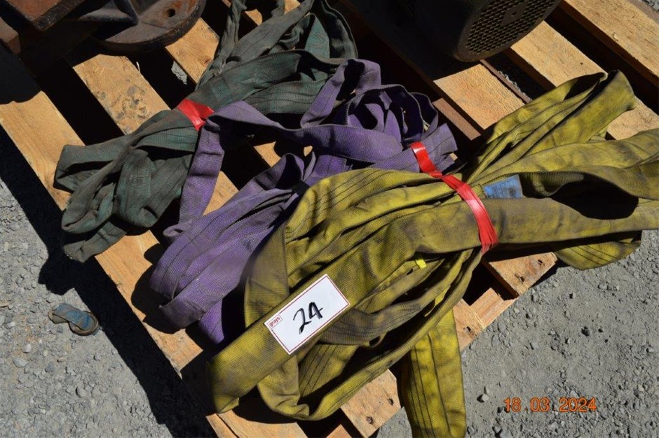 Lot of 3 Fabric Lifting Span Set Slings Auction (0024-9049455) | Grays ...