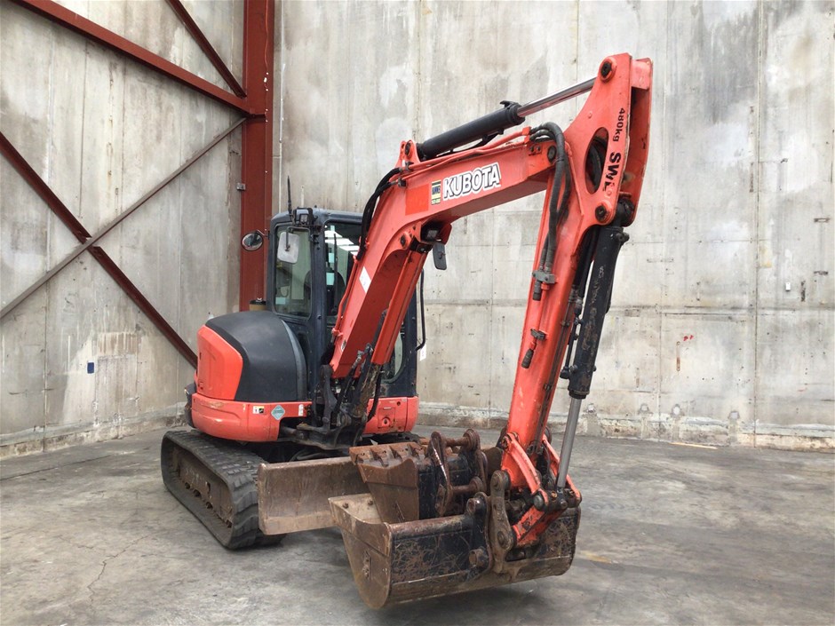 Kubota U55-4 Hydraulic Excavator Auction (0005-5056396) | Grays Australia