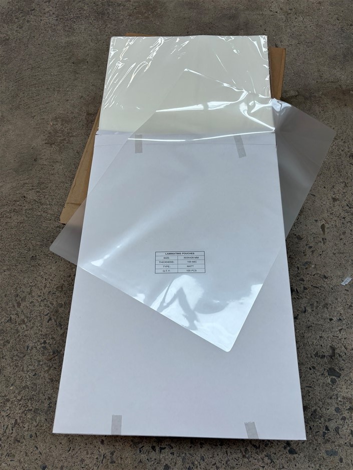 Various Type Lamination Pouches, Pallet Of Auction (0027-8018505 ...