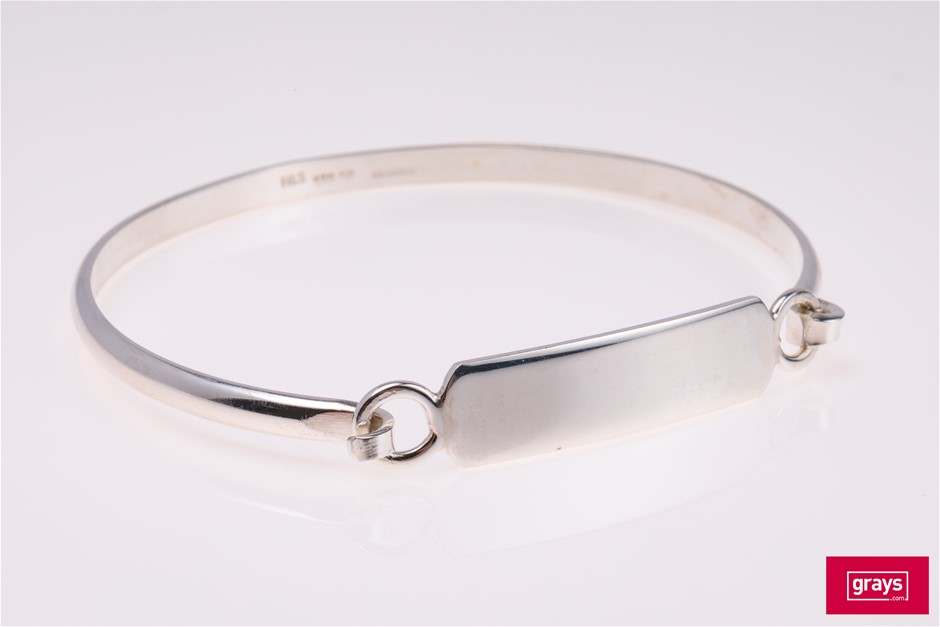 SILVER RECTANGLE PLATE BRACELET Auction (1514-2558662) | Grays Australia