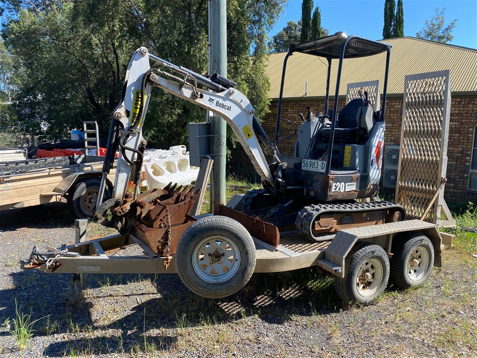 2016 Bobcat E20 Excavator & Trailer Package Auction (0001-5056139 ...