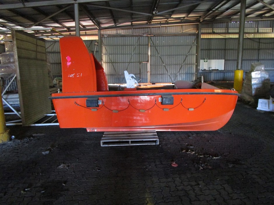 1 x 3500mm long Approx. Poly Ship Lifeguard Rescue Boat Auction (0051 ...