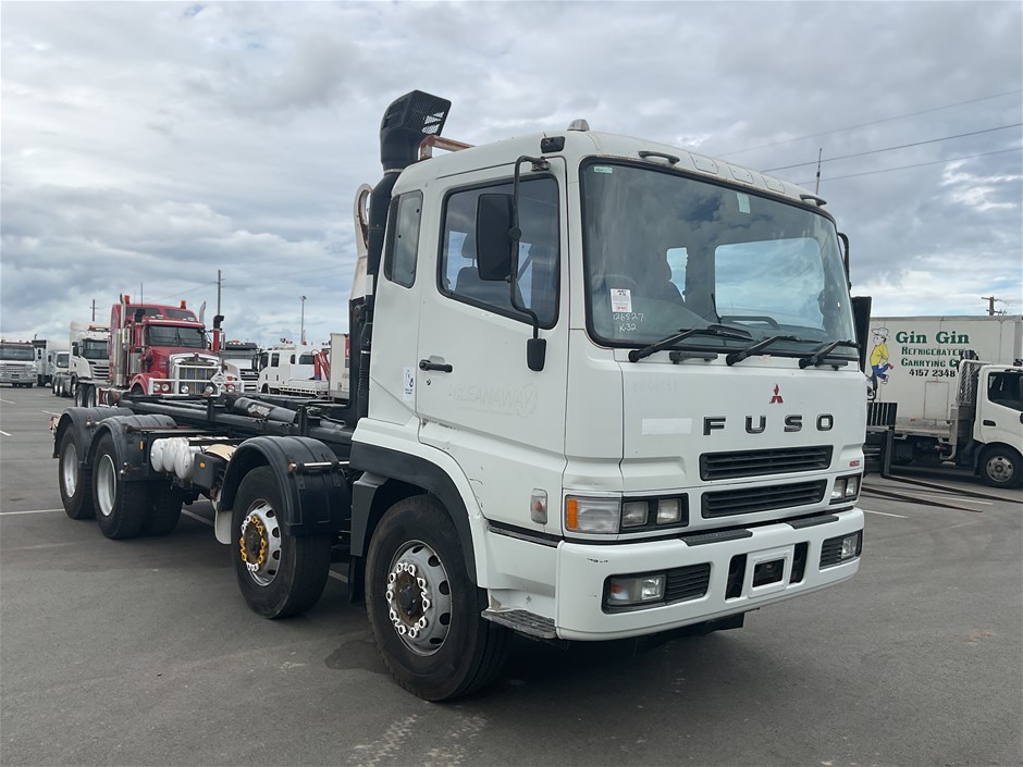 2007 Mitsubishi FS 500 8 x 4 Hooklift Truck (Ex. Corporate) Auction ...