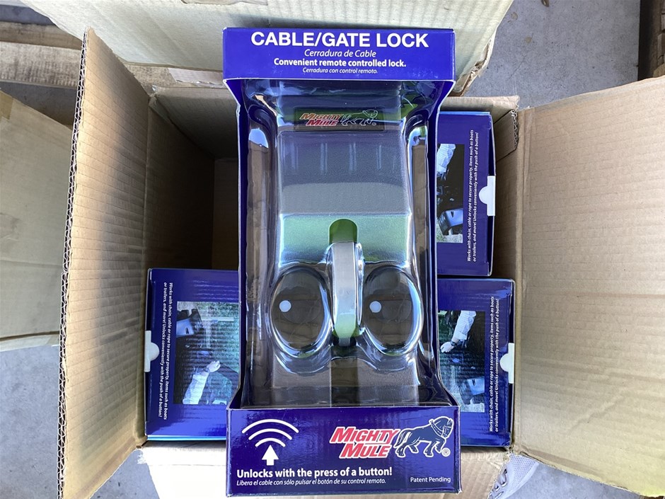 Box of Mighty Mule Cable/Gate Locks Auction (0008-9051344) | Grays ...