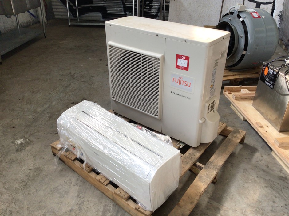 FUJITSU Split System Airconditioner Unit with Internal Head Auction ...