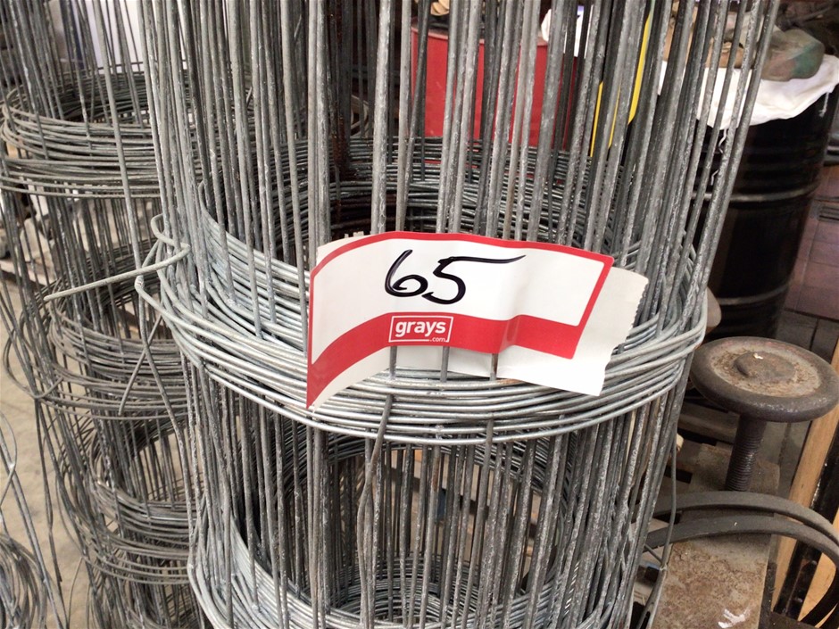 3x Part Rolls Wire Nesh Netting to 1800mm (H) Auction (0065-7051029 ...
