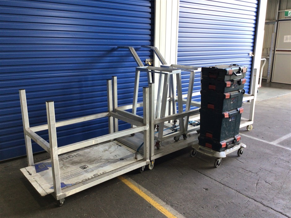 Bosch Container Trolley with Metal Stillage and Trolleys Auction (0056 ...