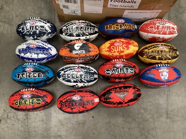 Approx 15 Box Of Approx Burley AFL Club Footballs Auction (0007-9056616 ...