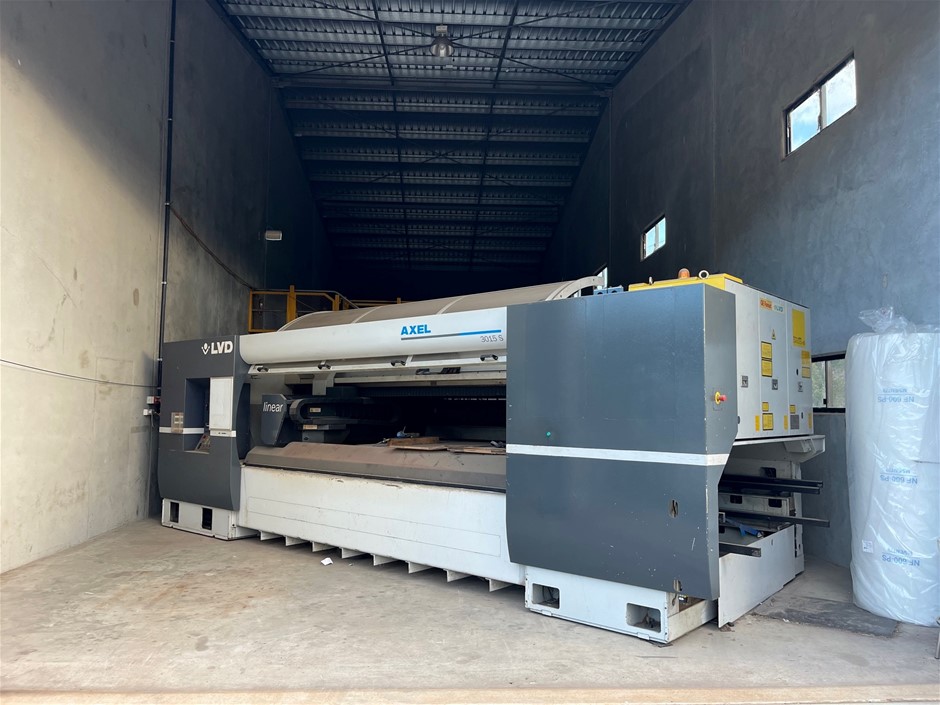 2008 LVD AXEL 3015 S CO2 4kW Laser Cutting Machine Auction (0001 ...