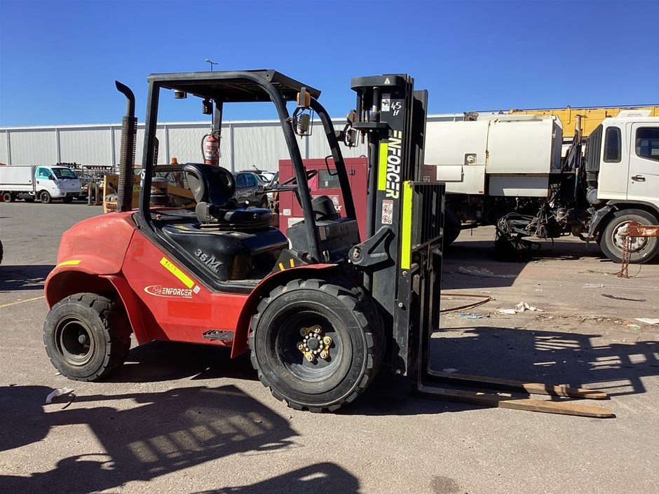 2020 ForkForce Enforcer Counterbalance Diesel 3 Stage Mast Forklift ...