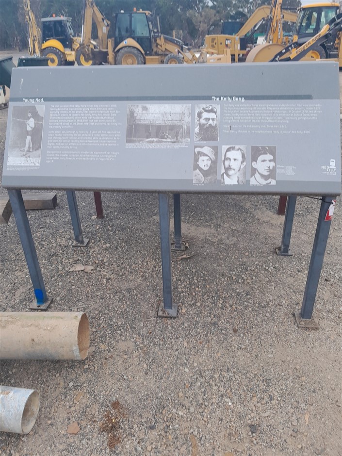 Qty 1 x Ned Kelly History Sign Auction (0007-3029043) | Grays Australia