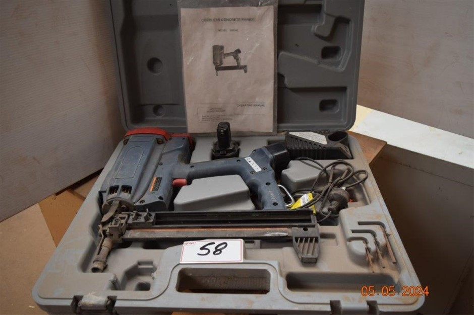 Cordless 7.2V Concrete Pinner with Case Auction (0058-9050747) | Grays ...