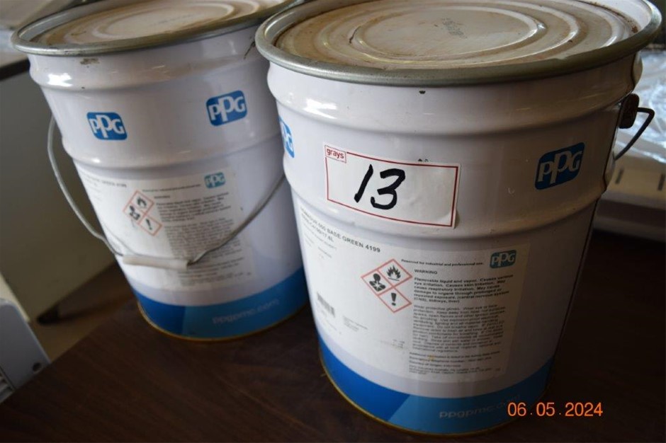 (Bid Price Per Each) Unused 17.6 Litre Cans of PPG Sigmadur Paint ...
