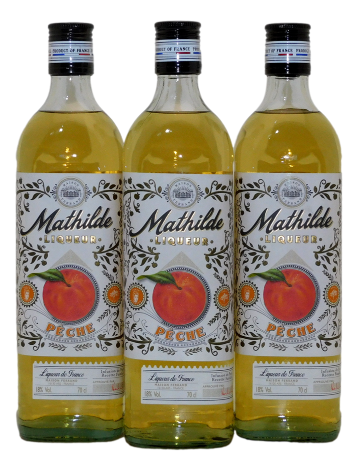 Mathilde Peche Liqueur (3x 700mL) France Auction (0046-10729075 ...