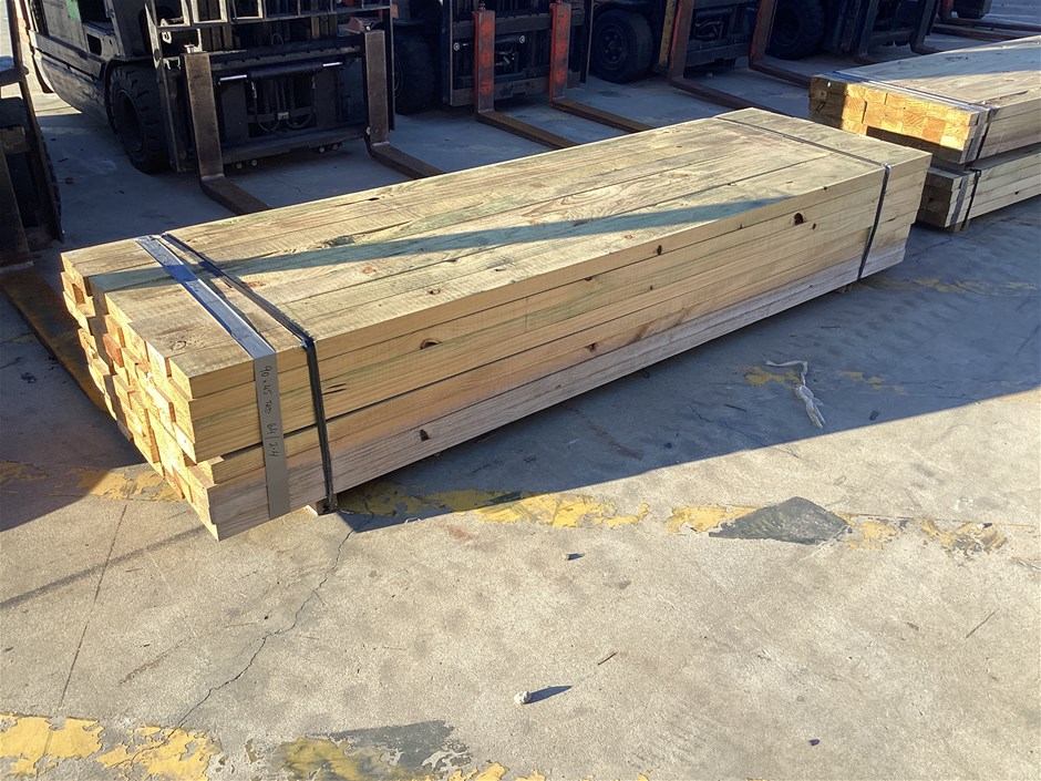 90mm x 45mm x 2400mm Treated Pine Timber, Qty x 64 Pcs Auction (0037 ...