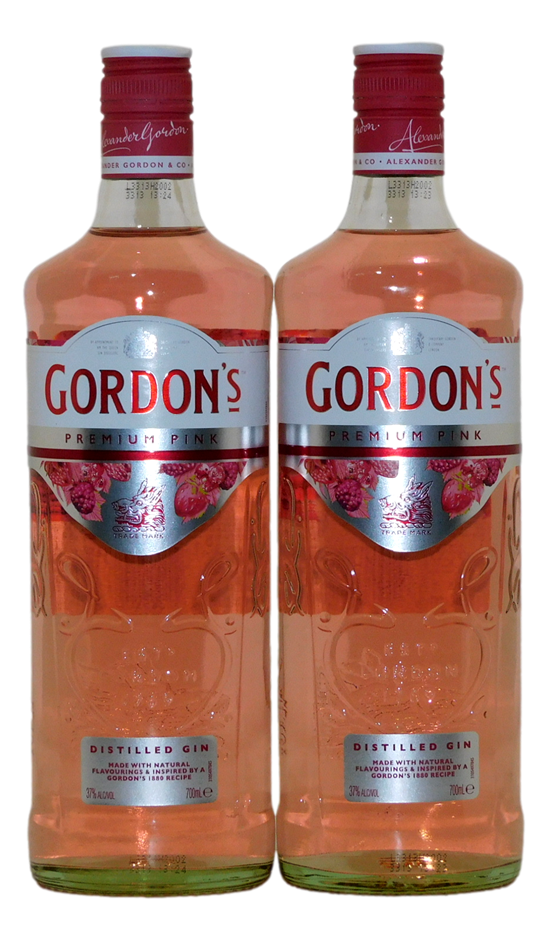 Gordons Premium Pink Gin (2x 700mL) Australia. Auction (0042-10729073 ...