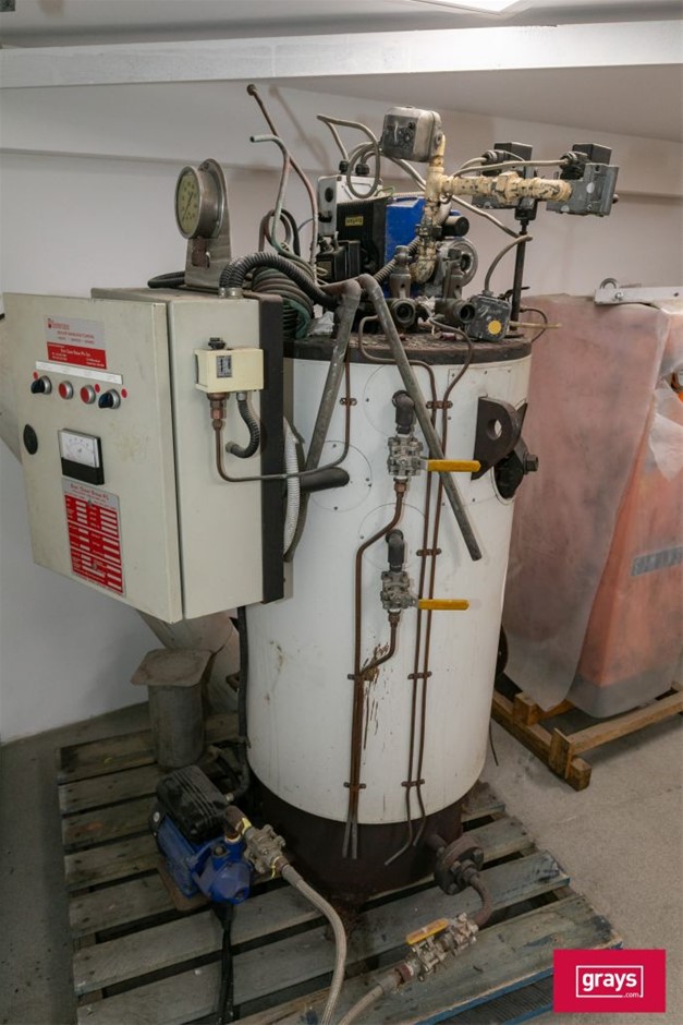 10/07 East Coast Steam P/L ECS60VWT Gas Fired Water Boiler Auction ...