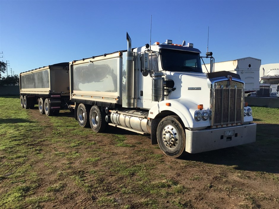 2017 Kenworth T409SAR 6 x 4 Tipper Truck & 2017 BTE Quadaxle Dog ...