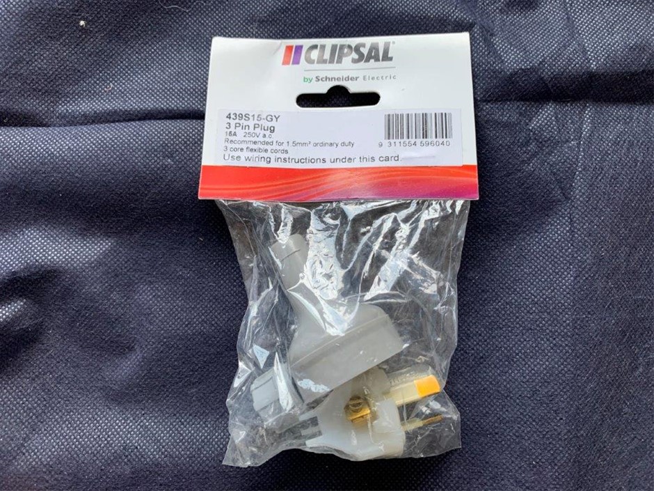 Box Containing 20 x Clipsal Rewireable Plugs 15A 240 Volt Auction (0039 ...