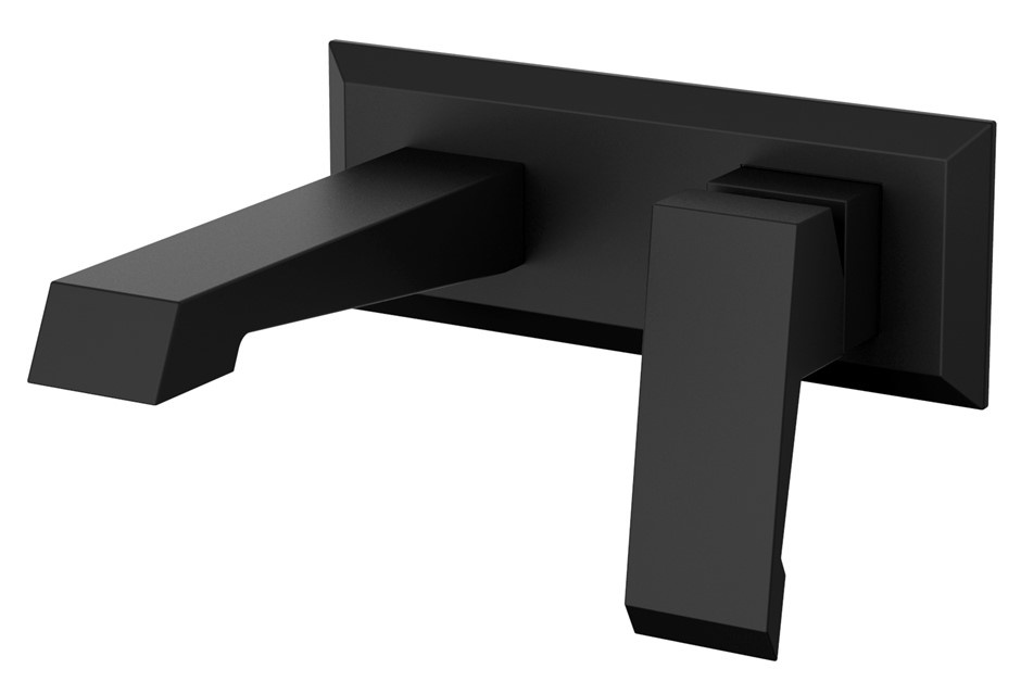 Monsoon Showers Wall Mixer Tap With Spout - Black Auction (0009-2188423 ...