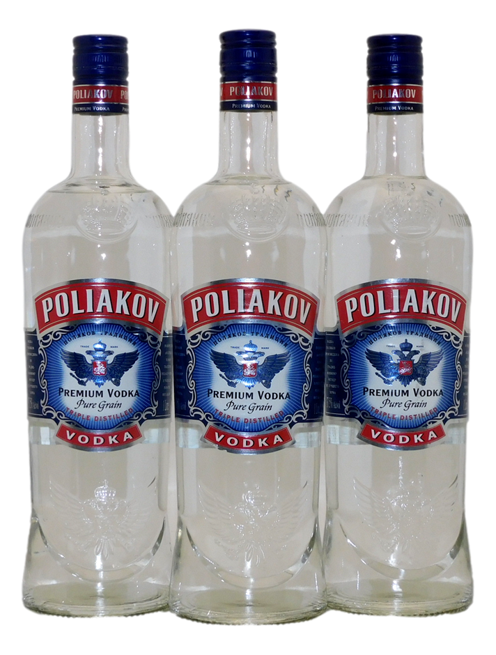 Poliakov Premium Vodka (3x 1L) France Auction (0043-10729339) | Grays ...