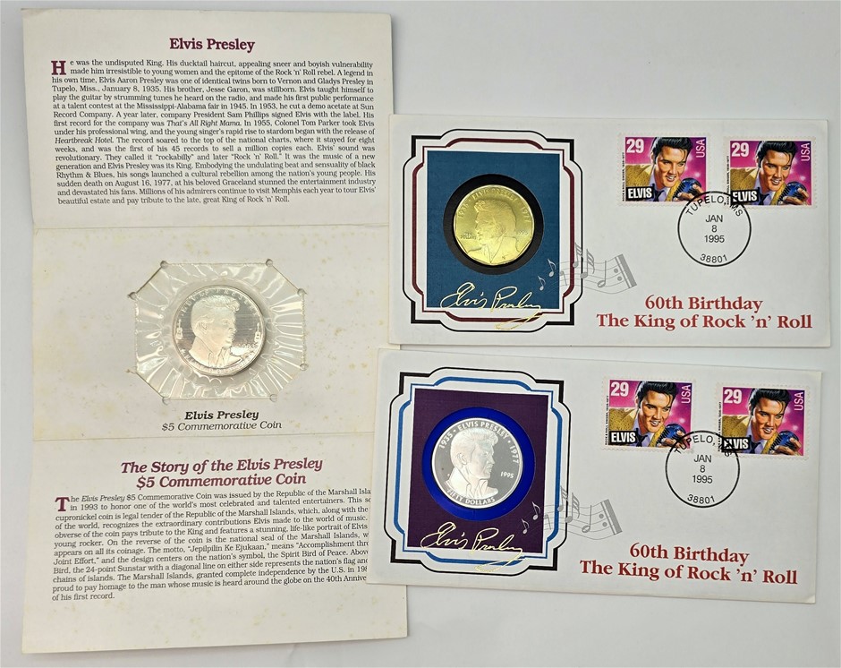 COLLECTION OF ELVIS PRESLEY COINS Auction (0014-2560516) | Grays Australia