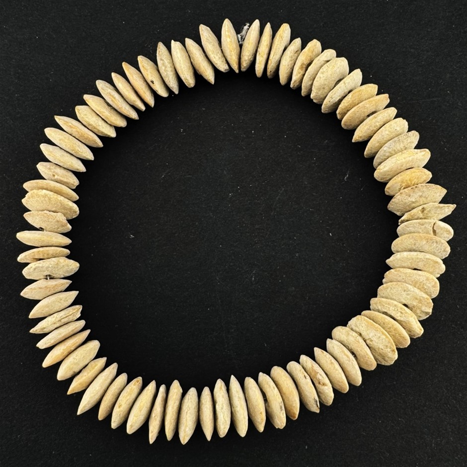 3000 BC MESOPOTAMIAN ALABASTER LENTICULAR BEAD BRACELET Auction (0001 ...