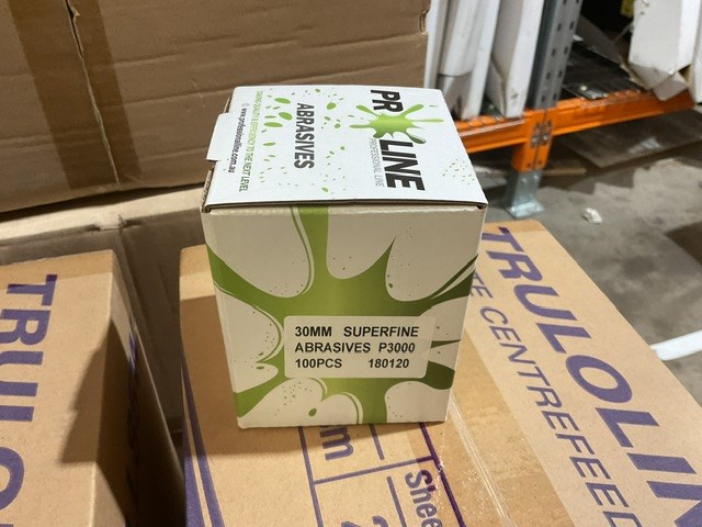 Box Of Proline 30mm P3000 Super Abrasives Disks Auction (0040-9051693 ...