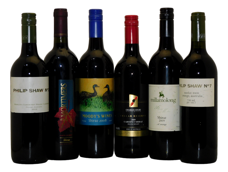 Mixed Pack of Red Wine (6x 750mL) Orange Auction (0021-10729424 ...
