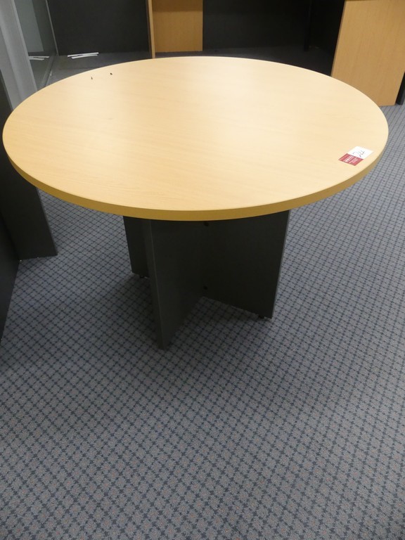 Small Round Meeting Room Table Auction (0024-5056745) | Grays Australia
