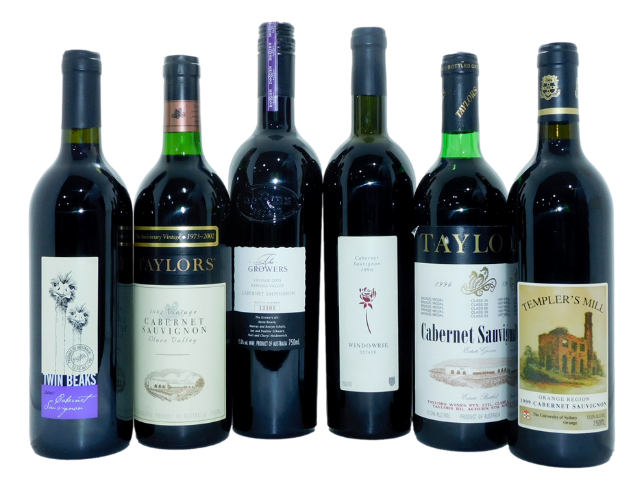 Mixed Pack of Cab Sav (6x 750mL) Multi-Region Auction (0031-10729431 ...