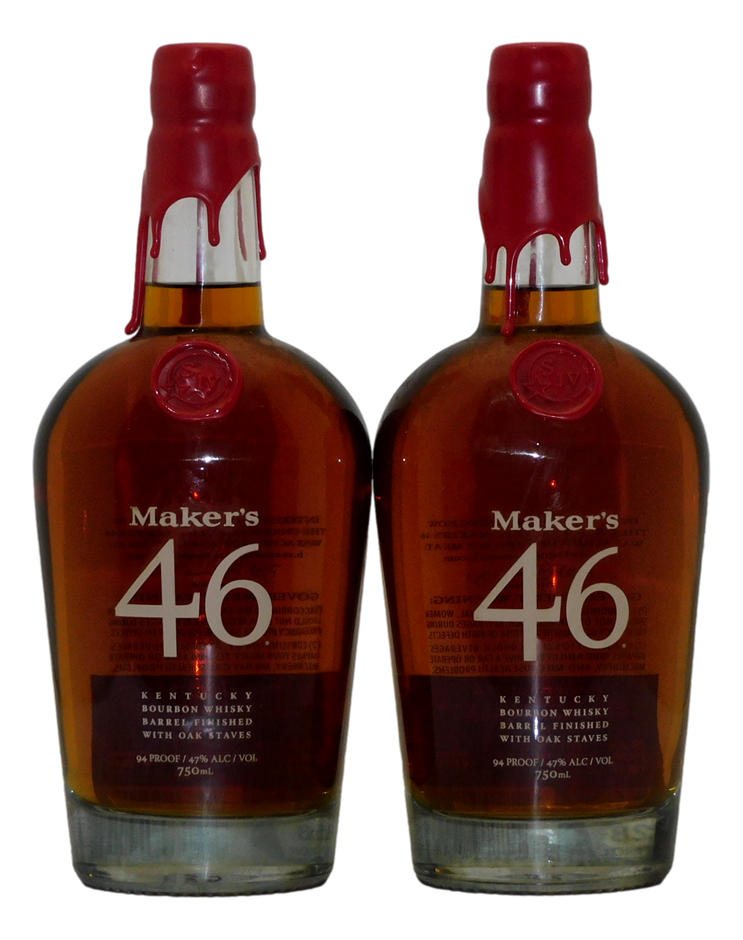 Maker's Mark 46 Kentucky Straight Bourbon Whisky (2x 750mL).USA Auction ...