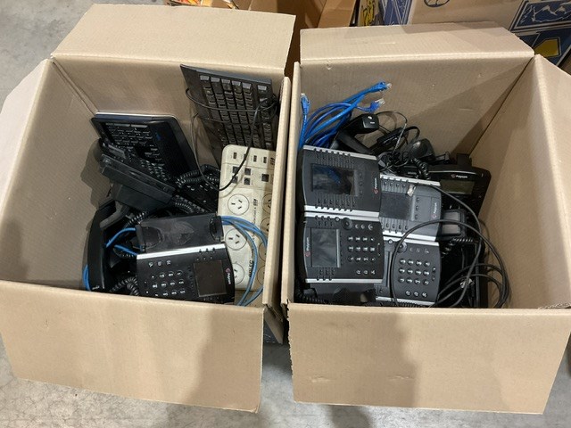 Two Boxes of Office Phones Auction (0067-9056616) | Grays Australia