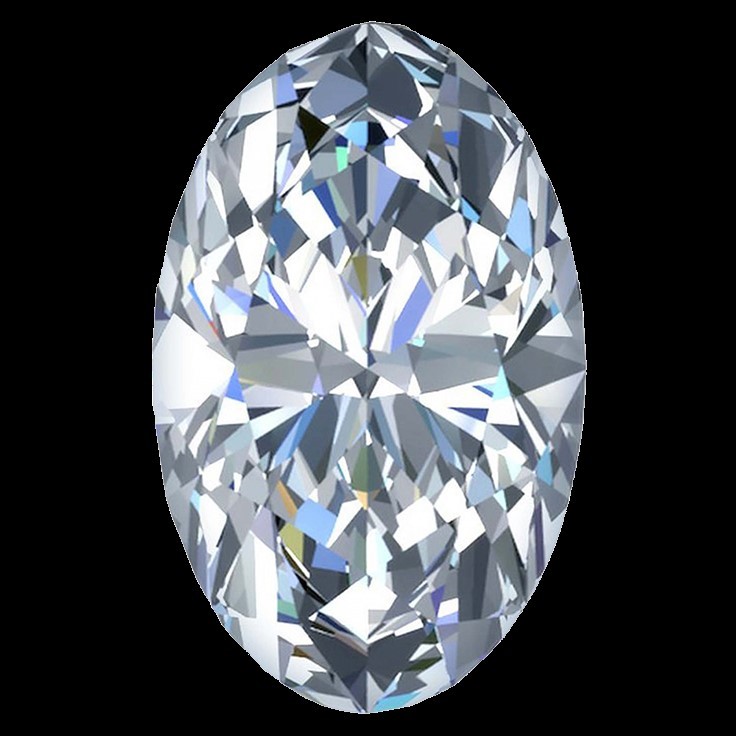 0.30 Carat White Fancy Oval Shape Diamond Auction (0001-2559554 ...